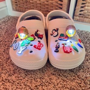 CROCS | Accessories | Christmas Holiday Crocs Shoe Charms 6pcs W Led ...